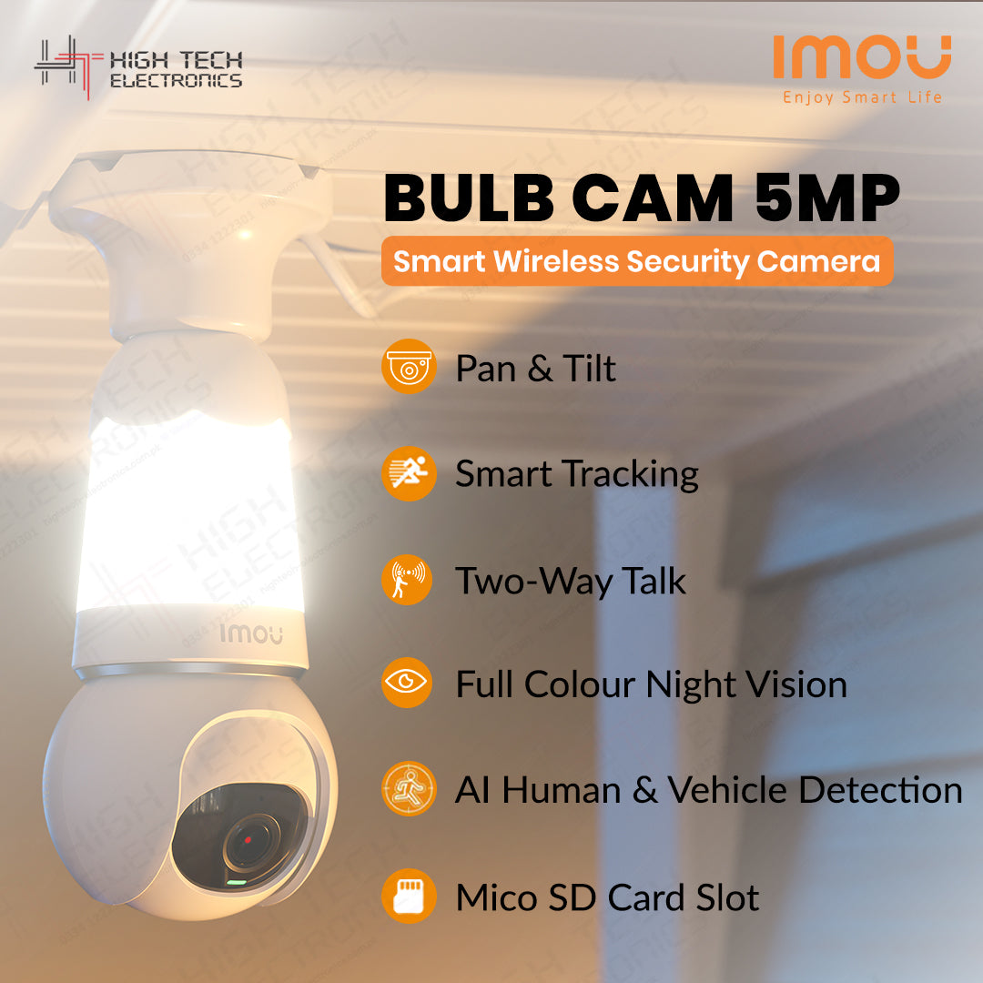 Imou Bulb Camera 5MP – Smart Indoor Bulb-Style Cam | HighTech – High ...